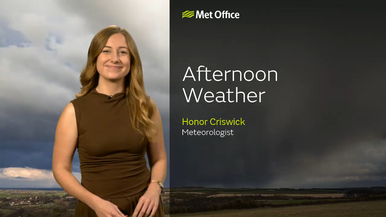 Met Office Wednesday afternoon weather forecast 29/10/2025