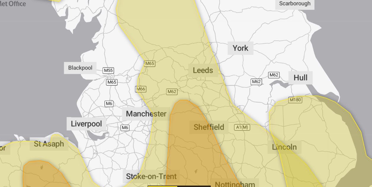 When Storm Goretti snow warning covering region comes into force ...