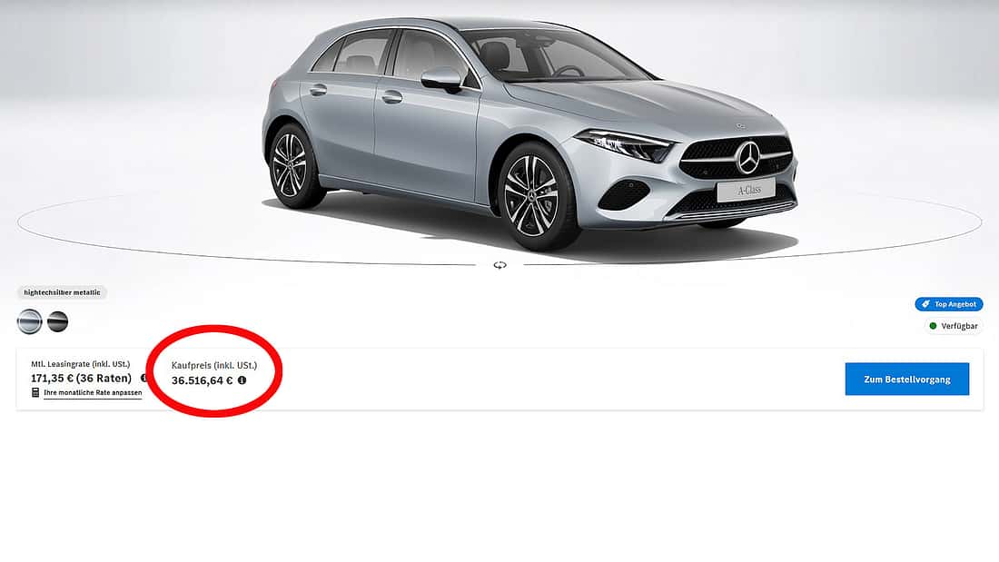 Rabatt Mercedes Schwerbehinderung