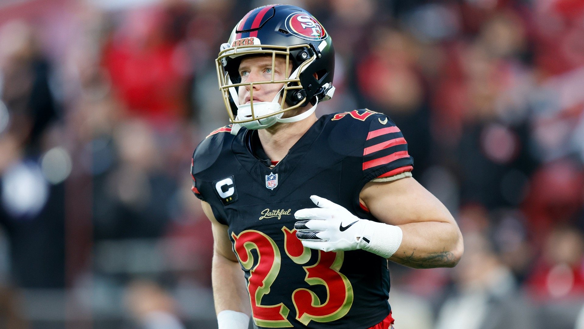 Eagles receive blunt words from 49ers’ Christian McCaffrey