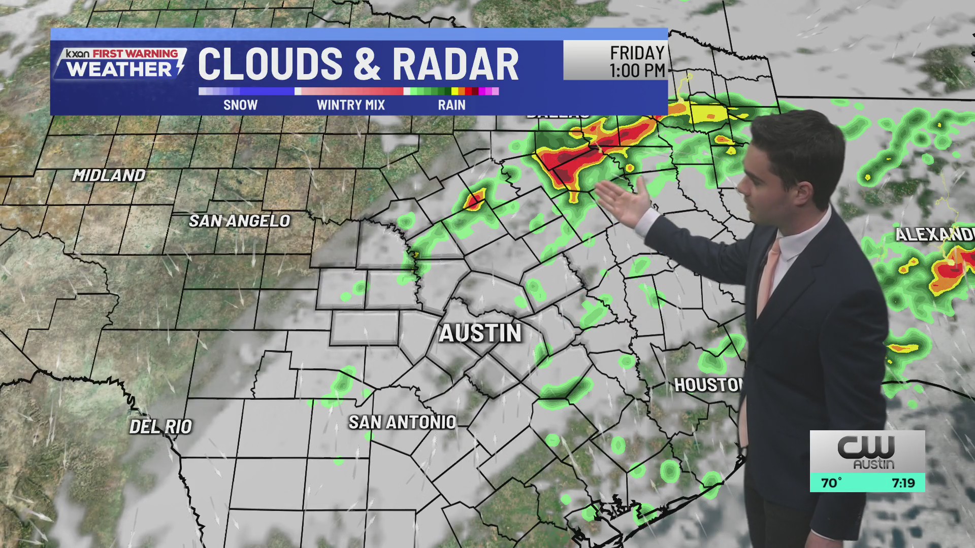 Breezy today, showers and storms tomorrow, colder air this weekend ...