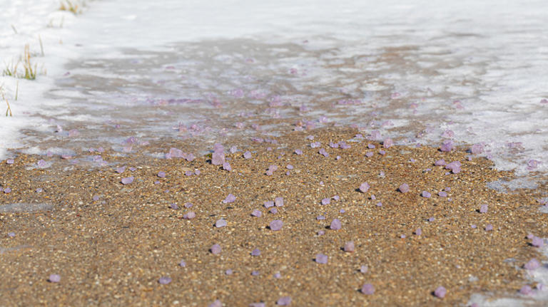 Using rock salt to melt ice on concrete? Make sure to avoid this common ...