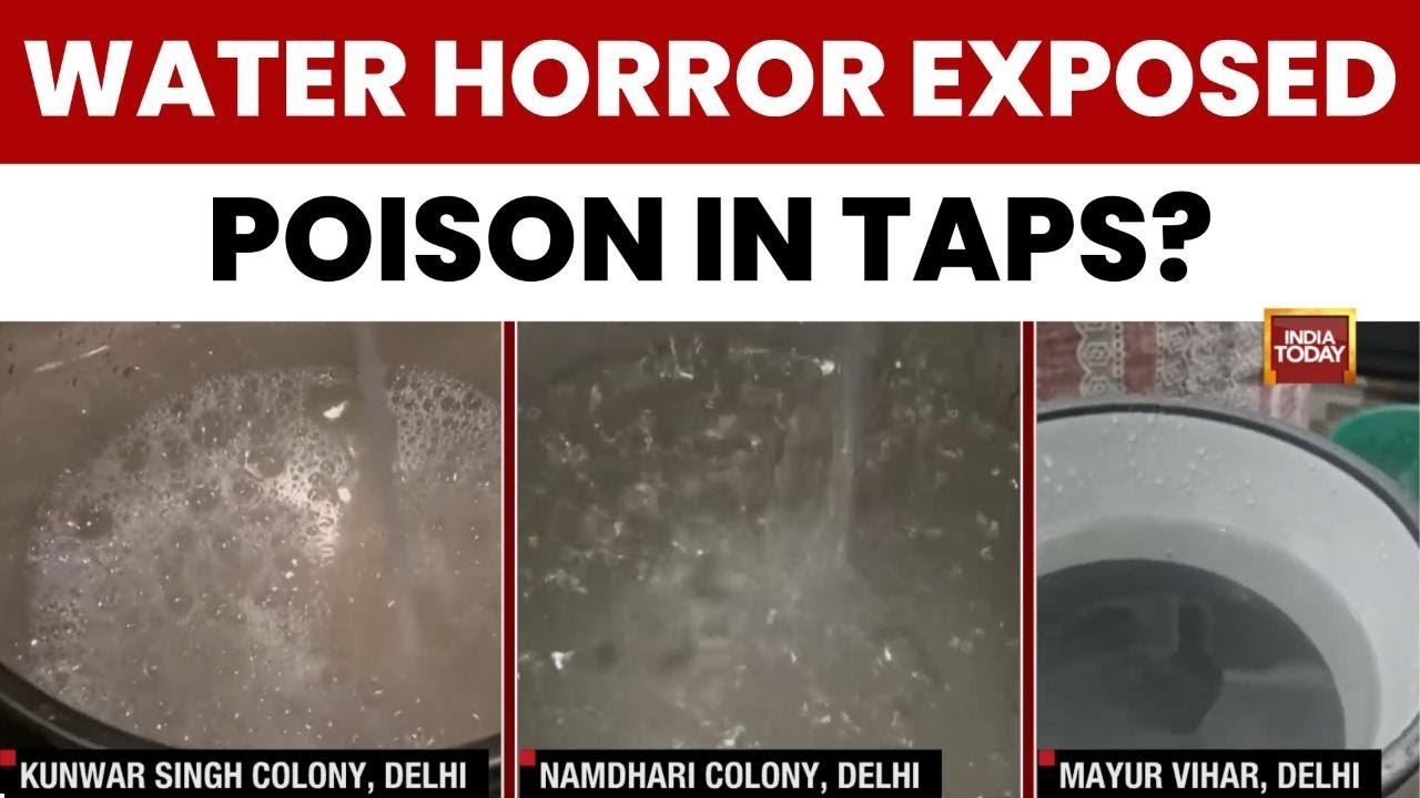 Black, sewage-mixed water in Delhi? India Today exposes drinking water ...