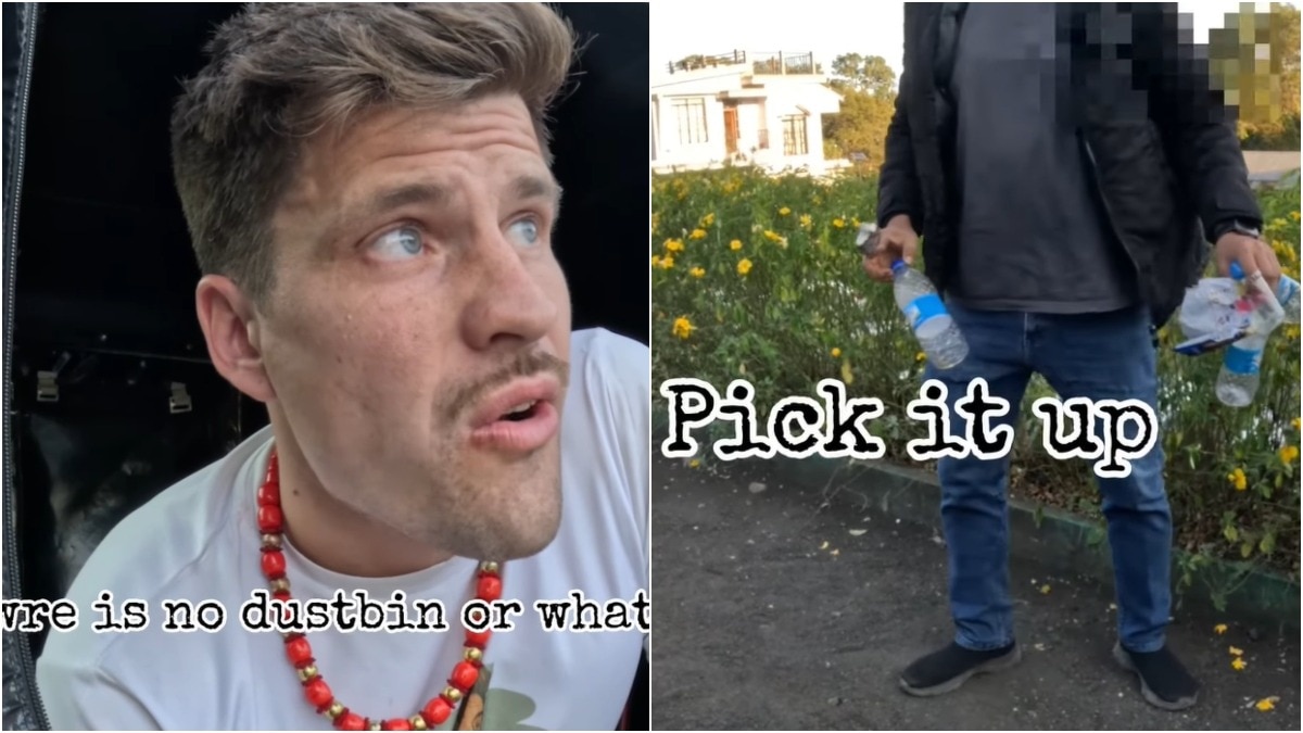 Foreigner confronts tourist over littering in Meghalaya. Video goes viral