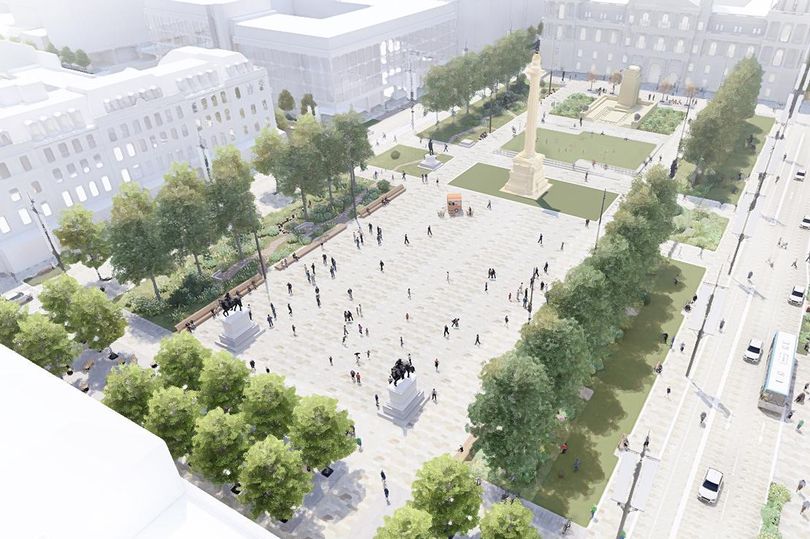 Glasgow George Square makeover passes halfway point as city centre road ...