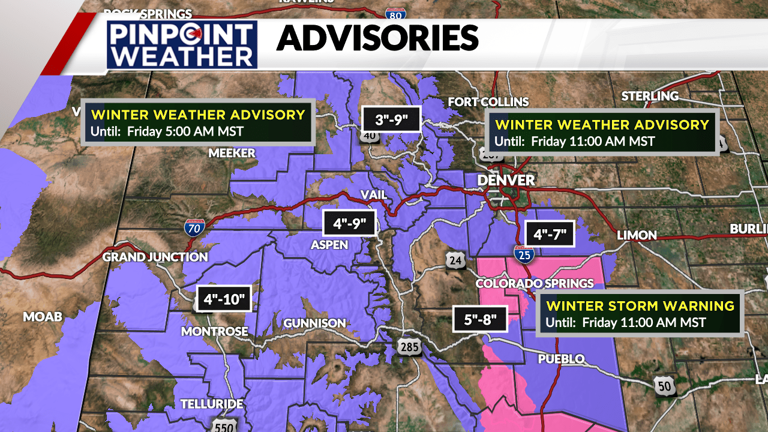 Denver weather: Incoming snow means Pinpoint Weather Alert Days to ...