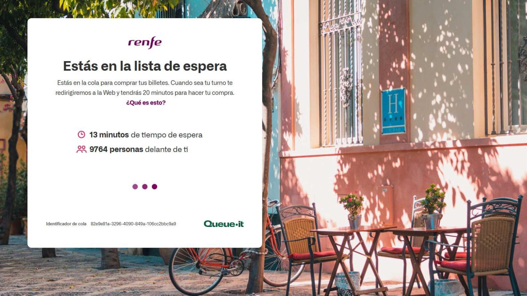 Colas virtuales en la web de Renfe para comprar billetes AVE a partir ...
