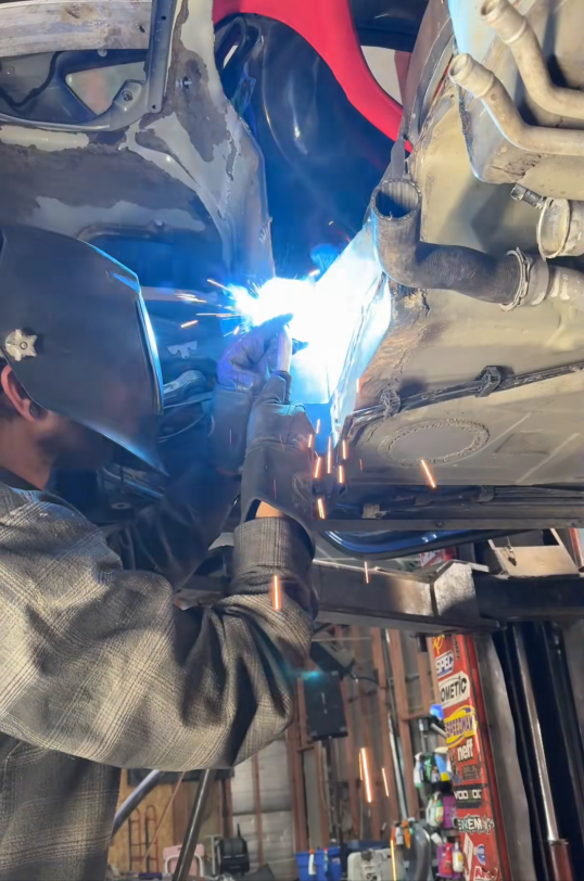 Automotive fabrication: Patch panels and engine clearance