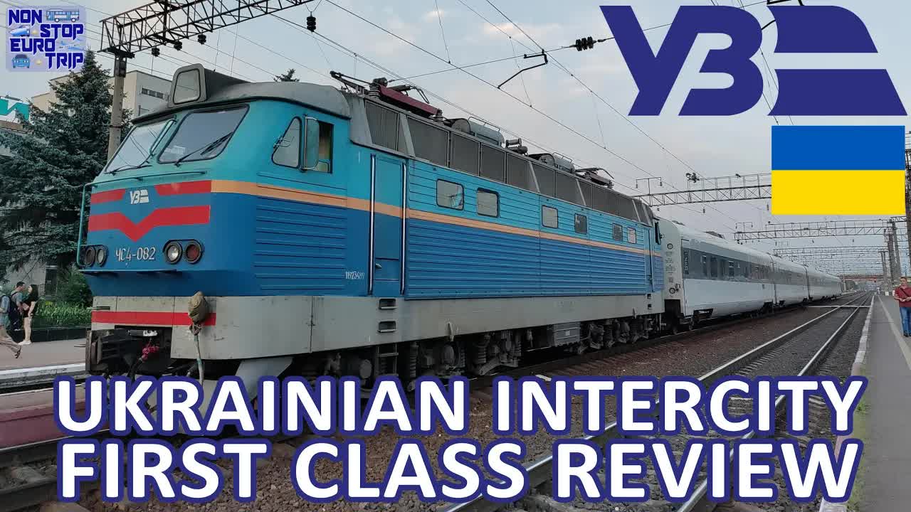 First class intercity review in Kyiv Ukraine / Ukrainian train trip report