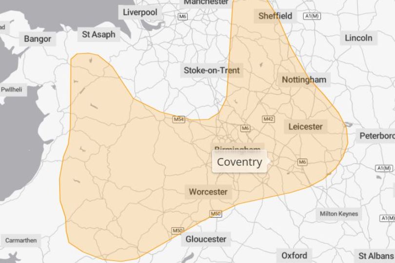 Coventry hour-by-hour forecast as Storm Goretti set to hit