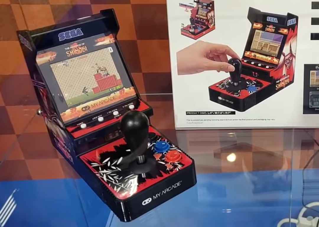 Tiny arcade games feature classic Sega, Capcom and Namco titles