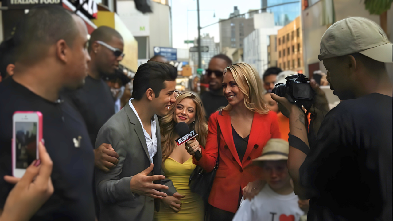 Pretending to be famous in New York City