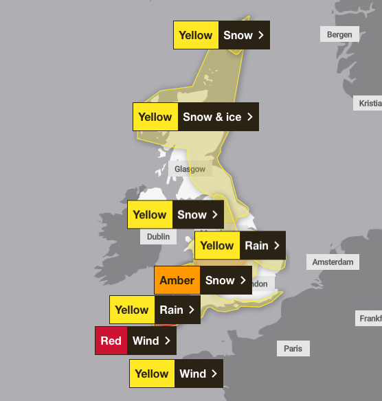 Storm Goretti live: Red weather warning issued by Met Office