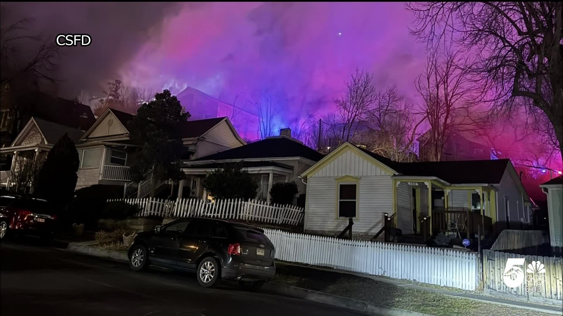 Family and their dog escape overnight house fire unharmed