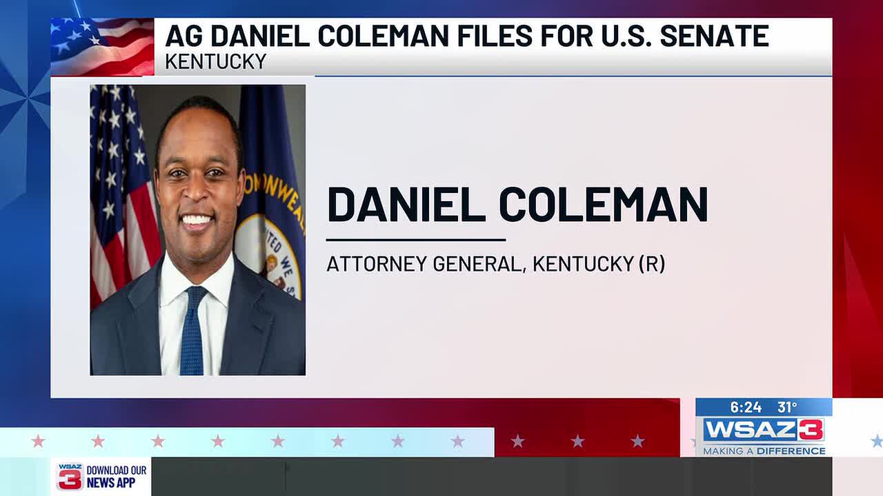 AG Daniel Coleman files for US Senate