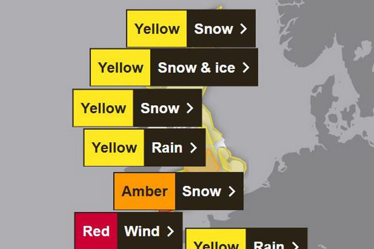 Full list of UK areas affected by 'dangerous' red warning as Storm ...