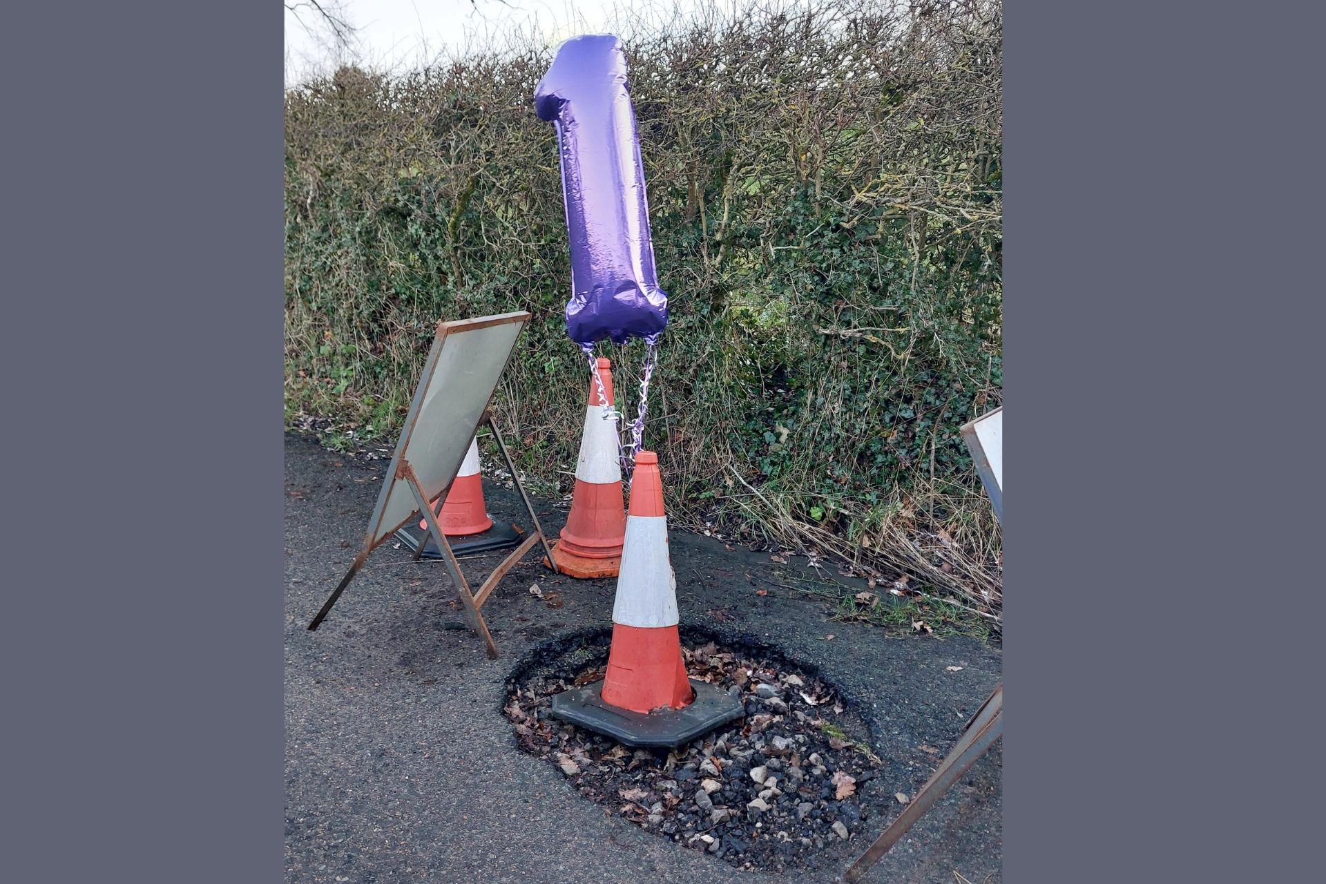 Derbyshire potholes: Council issues apology after 'birthday ...