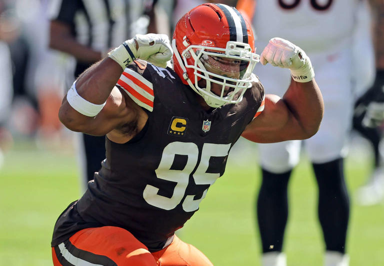 Myles Garrett’s 2025 sack scrapbook: See photos of every sack during ...