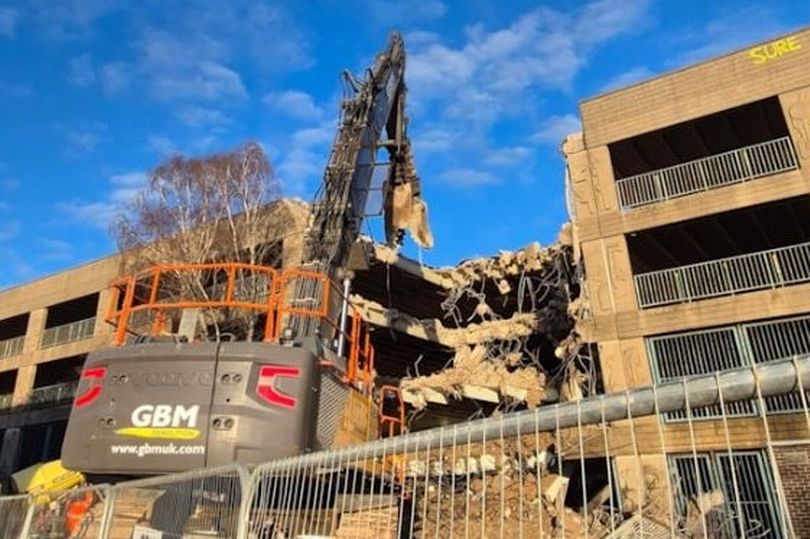 Abbey Walk car park demolition begins