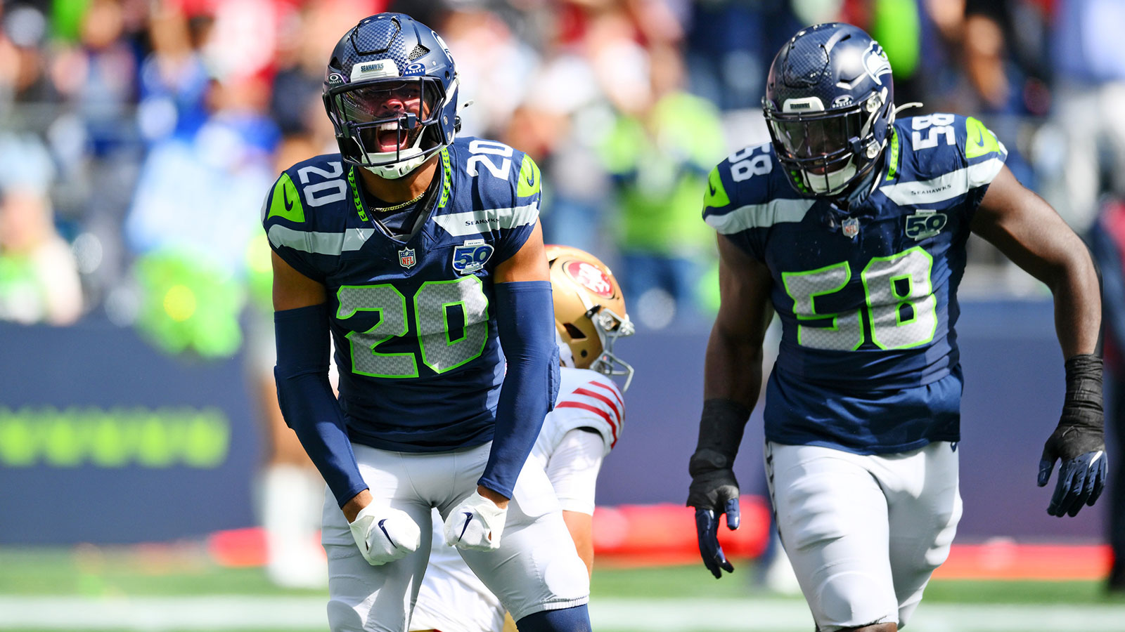 Julian Love shouts out Riley Leonard for helping Seahawks win scoring ...