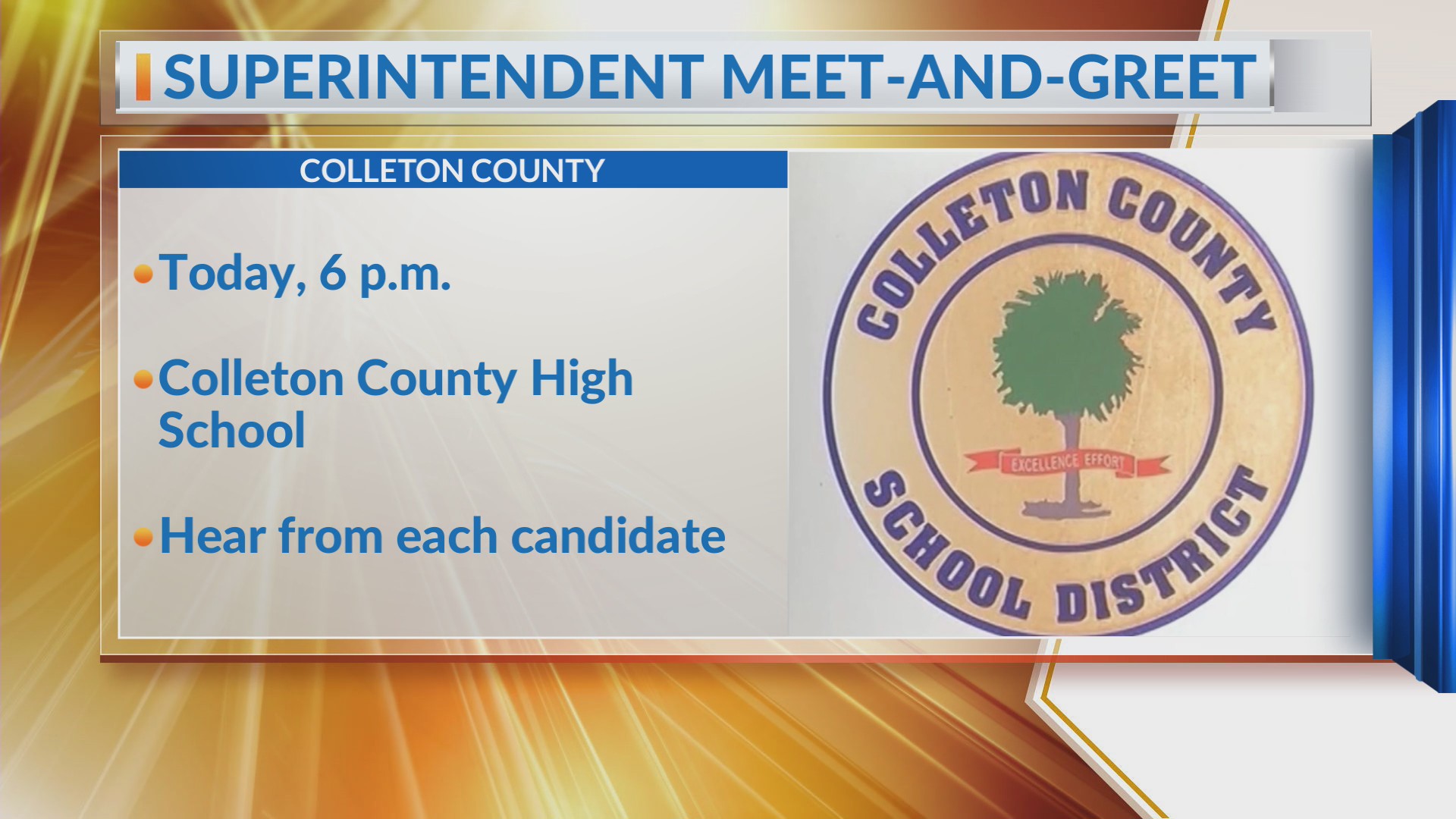 Colleton County schools to hold superintendent meet and greet