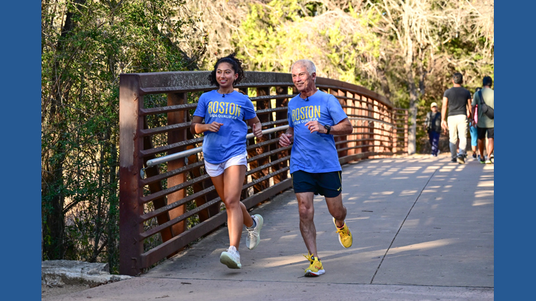 Grandfather and granddaughter qualify for Boston Marathon together