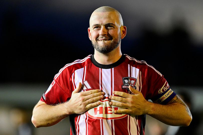 Exeter City captain Pierce Sweeney suspended for Man City FA Cup tie