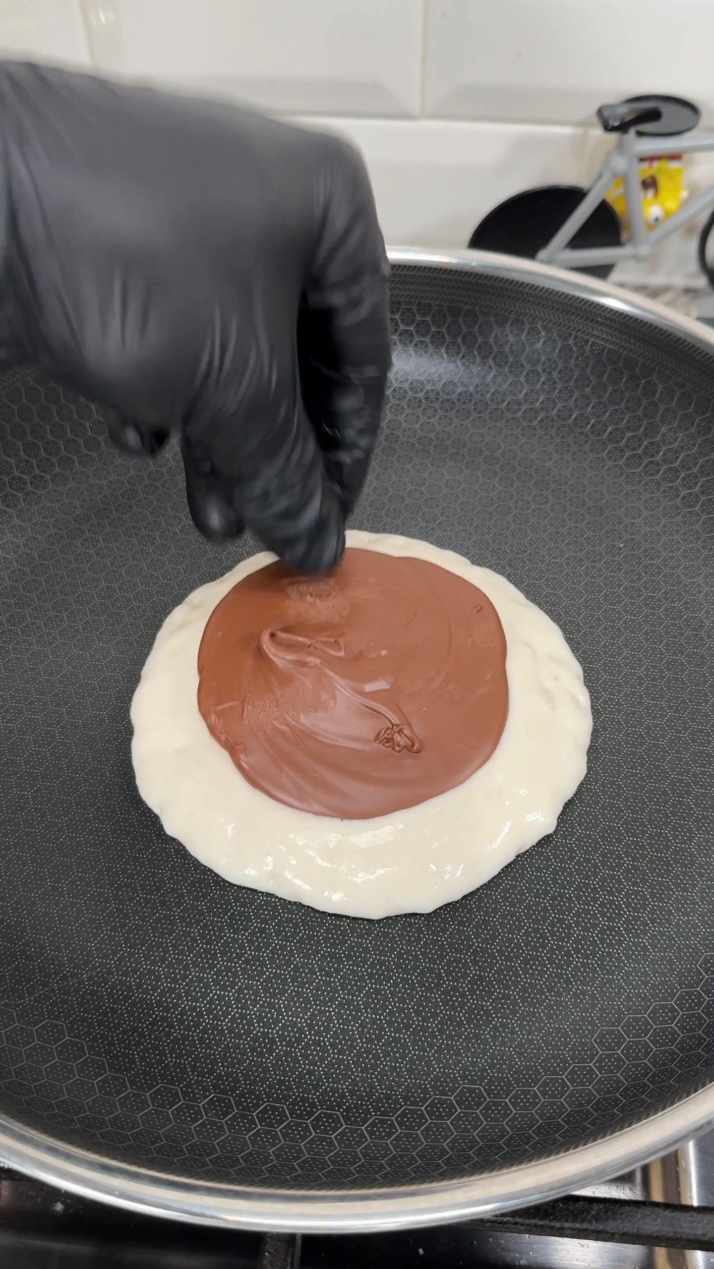Nutella stuffed pancakes