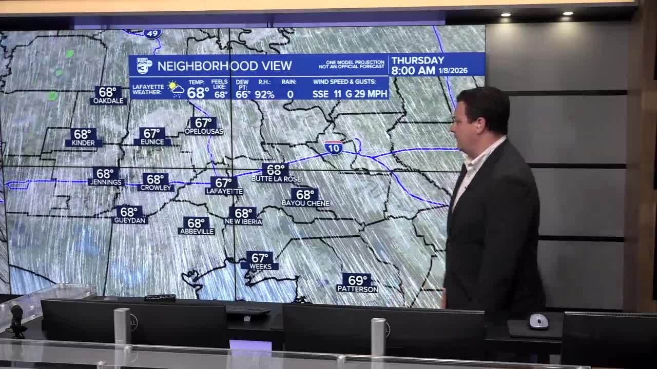 Daniel's Thursday forecast 1/8/26