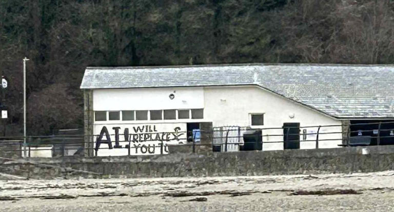 Police hunt vandal who has sprayed anti-AI graffiti across Cornwall