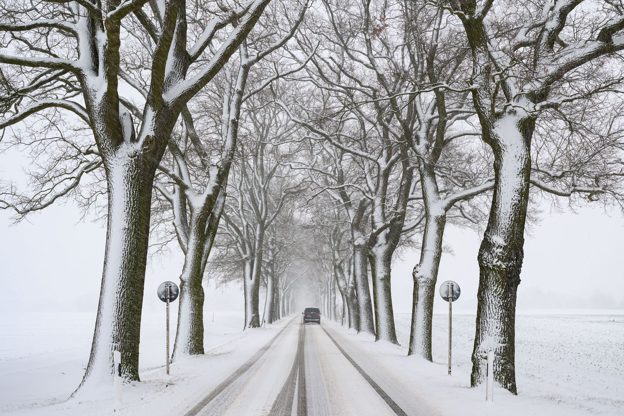 Wetterdienst warnt vor starkem Schneefall am Freitag