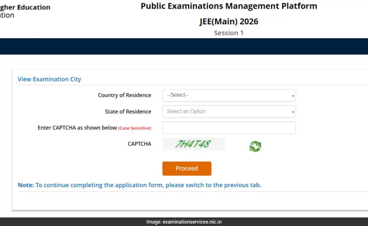 JEE Main 2026 session 1 city slip out: Download link here, paper 1 from ...