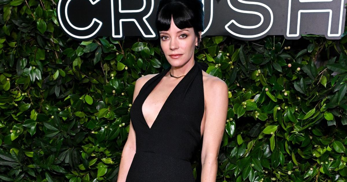 Lily Allen's bold halter dress hits peak chic with $5K mini Chanel bag