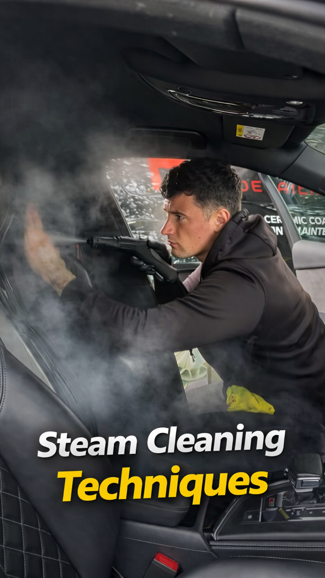 Steam cleaning techniques for expert car detailing