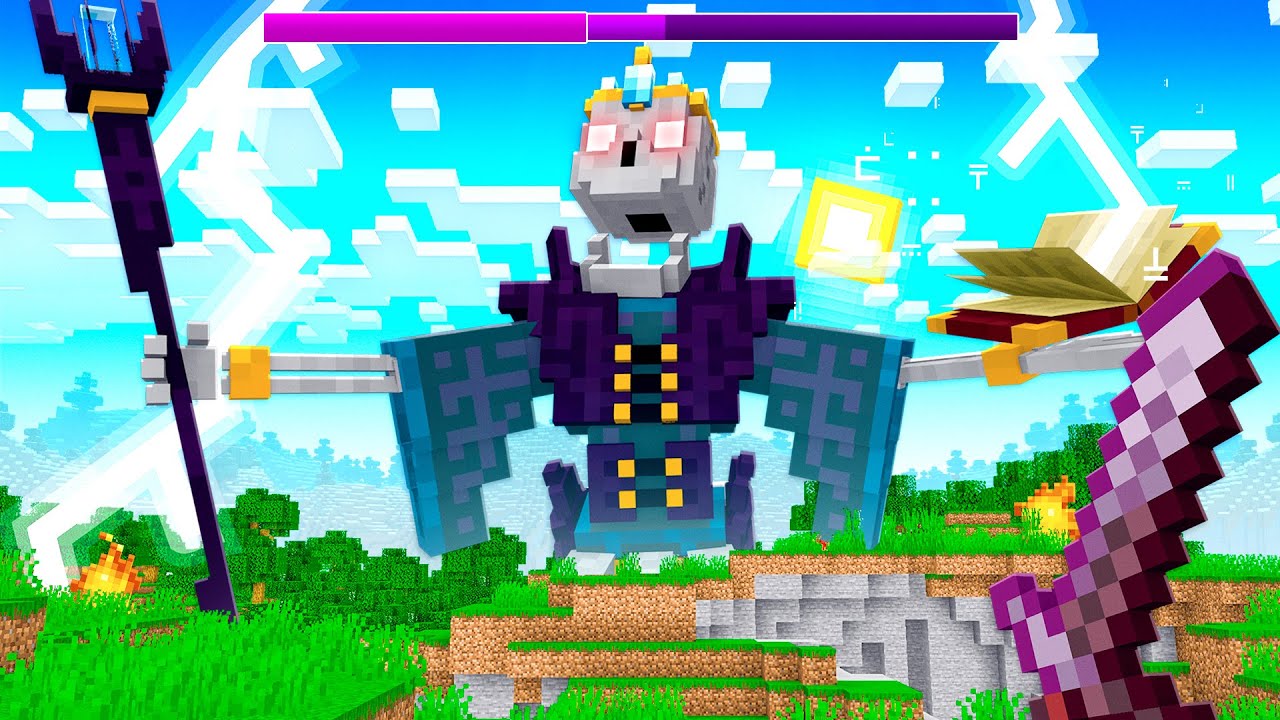 Minecraft, but there are OP BOSSES
