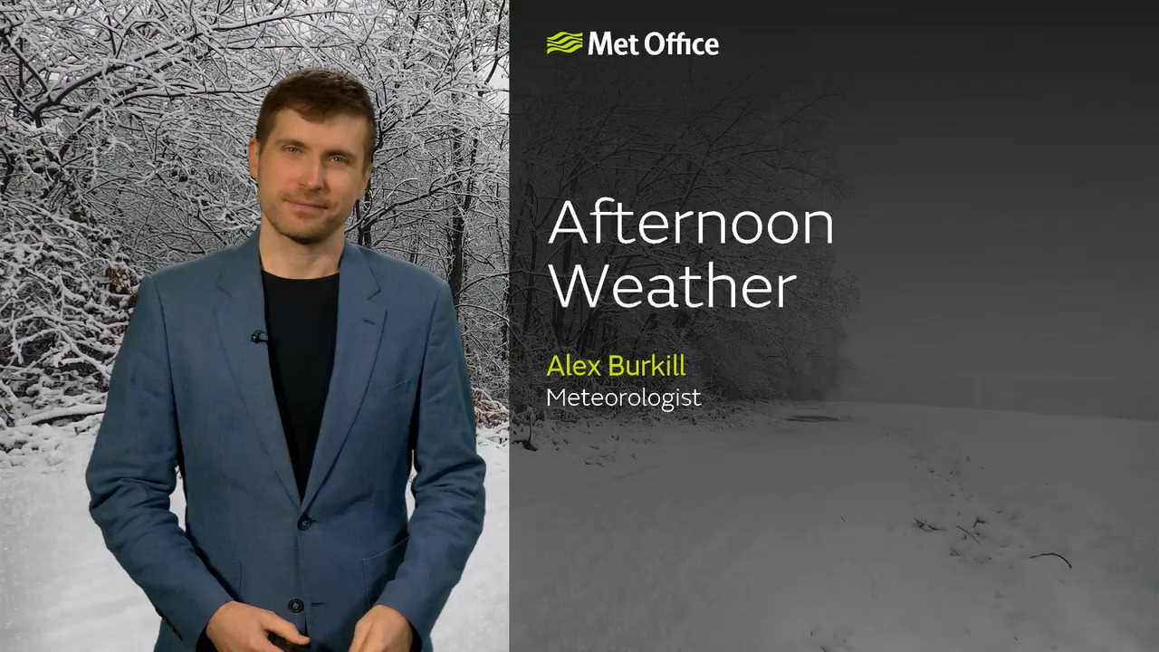 Met Office Thursday afternoon weather forecast 08/01/2026