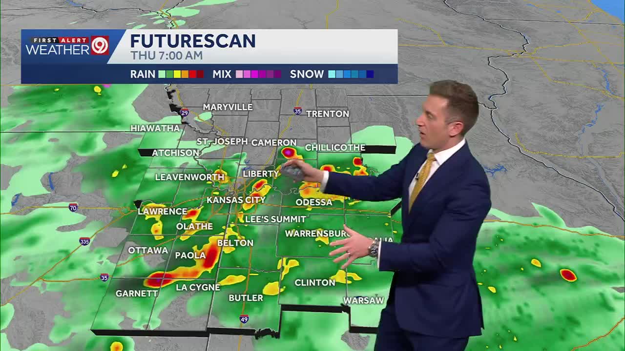 Heavy rain and storms expected today