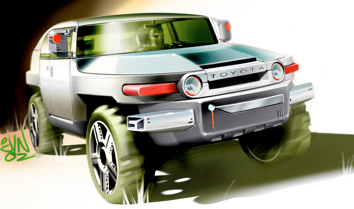 The Toyota FJ Cruiser was designed by a 24-year-old fresh graduate
