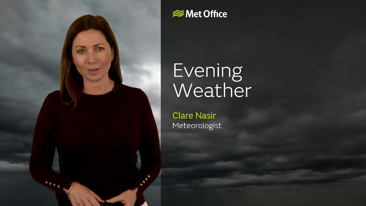 Met Office Wednesday evening weather forecast 26/11/2025