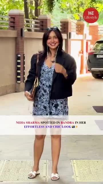 Neha Sharma spotted in Bandra in her effortless and chic look
