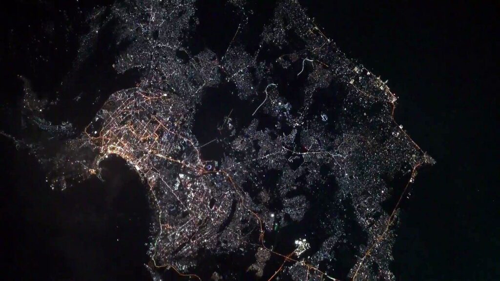 Incredible scenes see thousands of fireworks going off – viewed from space