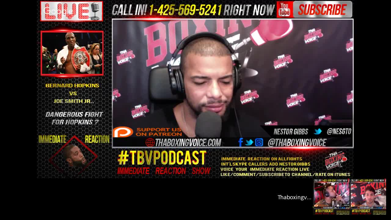 Immediate reaction Bernard Hopkins vs. Joe Smith 'The final one.'