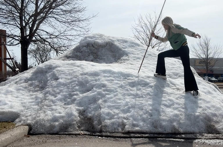 Does poking holes in the snow make it melt faster? Test out this TikTok ...