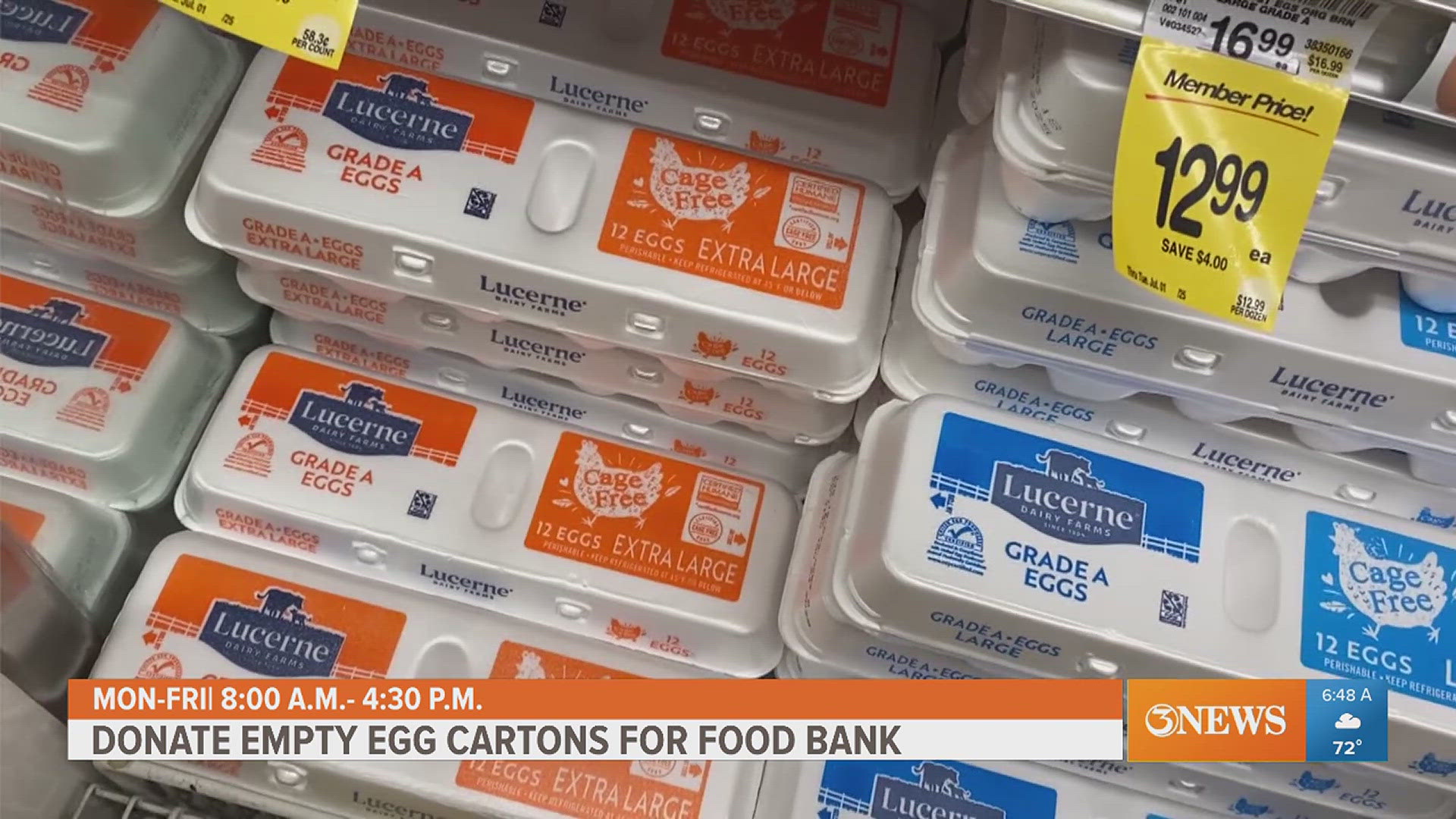 Food bank in need of empty egg cartons
