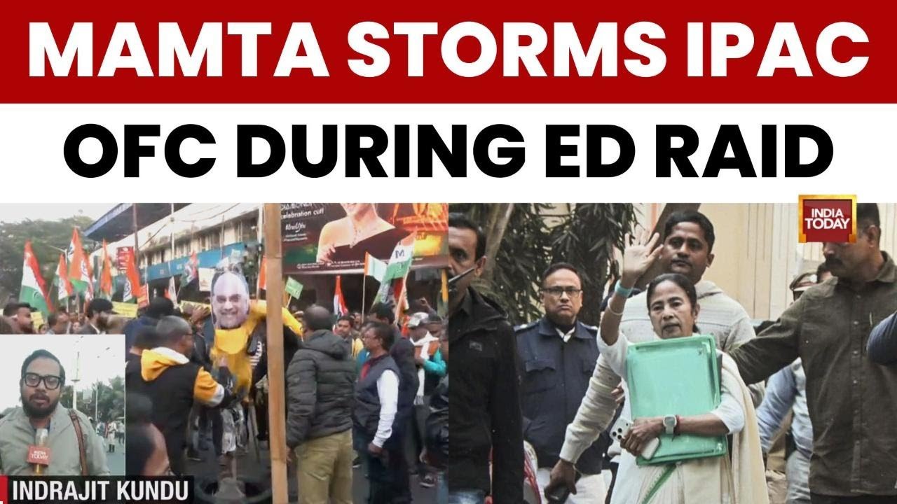 Mamata Banerjee: 'ED trying to steal TMC strategy'; CM camps at IPAC ...