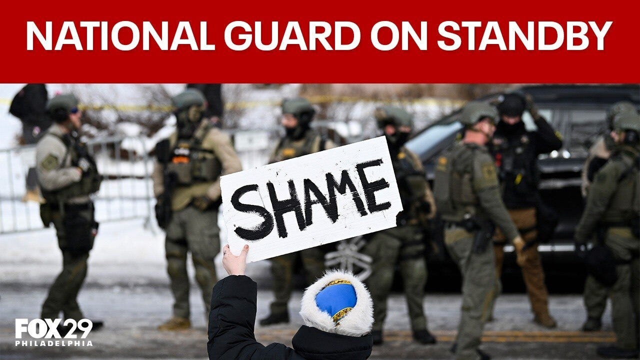Minneapolis ICE shooting: National Guard on standby for if protest turn ...