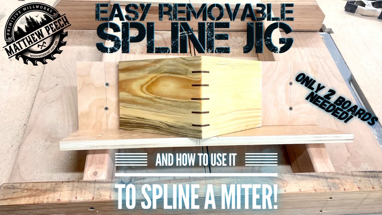 How to build an easy spline jig for your sled and spline a miter