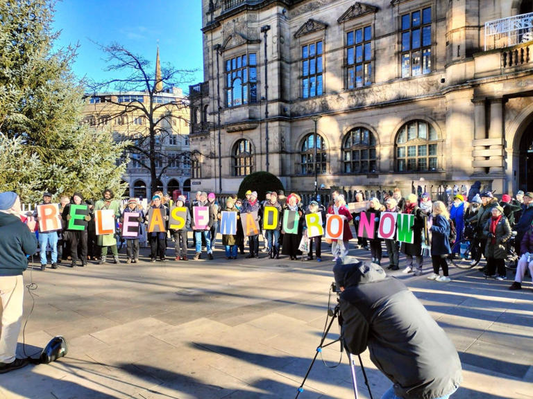 Sheffield protest calls for 'hands off Venezuela' and release of president