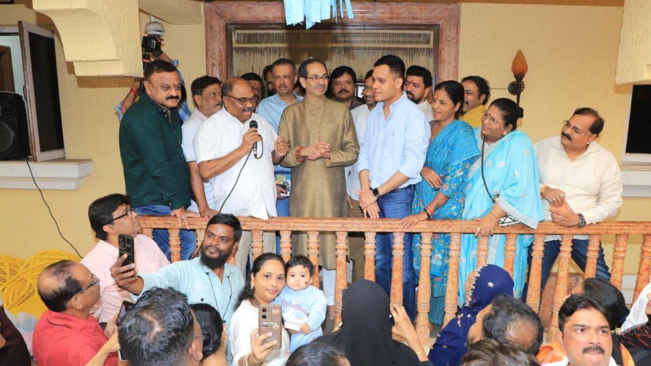 In photos Congress leader Kunal Jadhav joins Shiv Sena UBT ahead of BMC ...