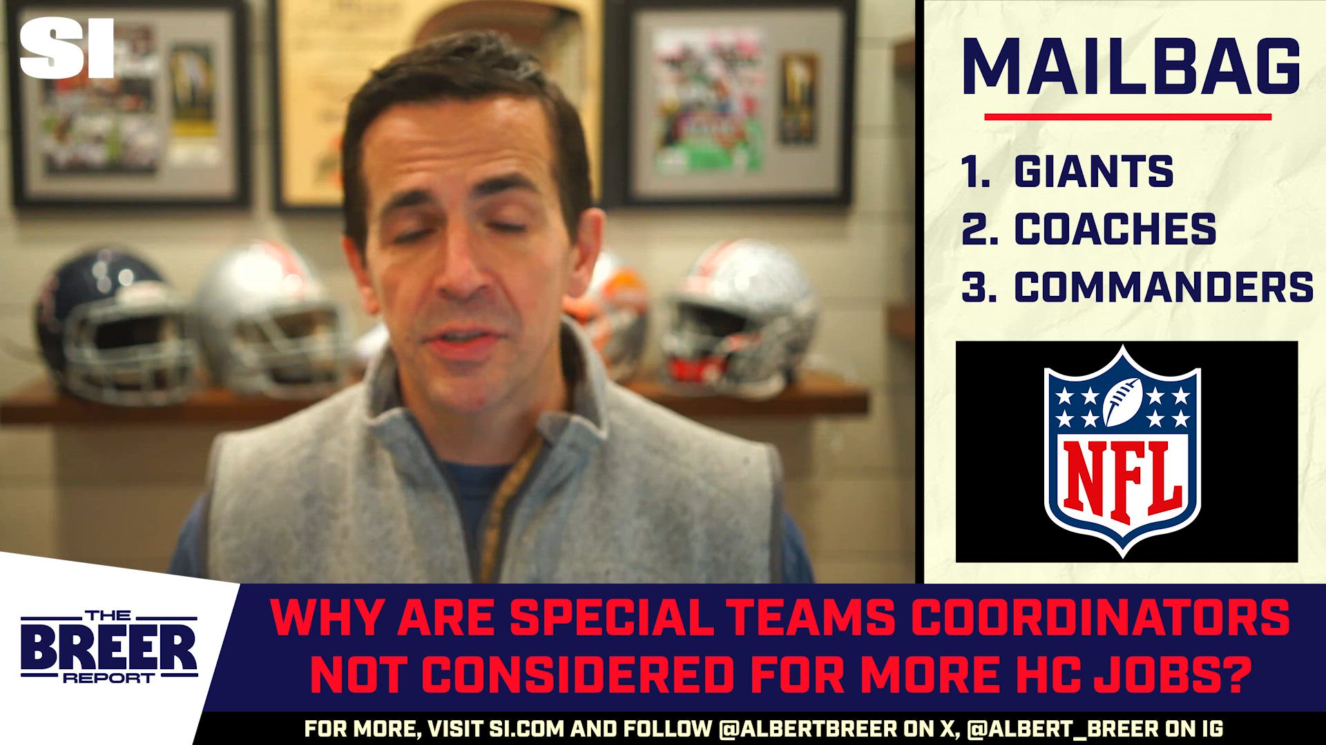 Albert Breer on Harbaugh or Stefanski for Giants job? Best OC option in DC